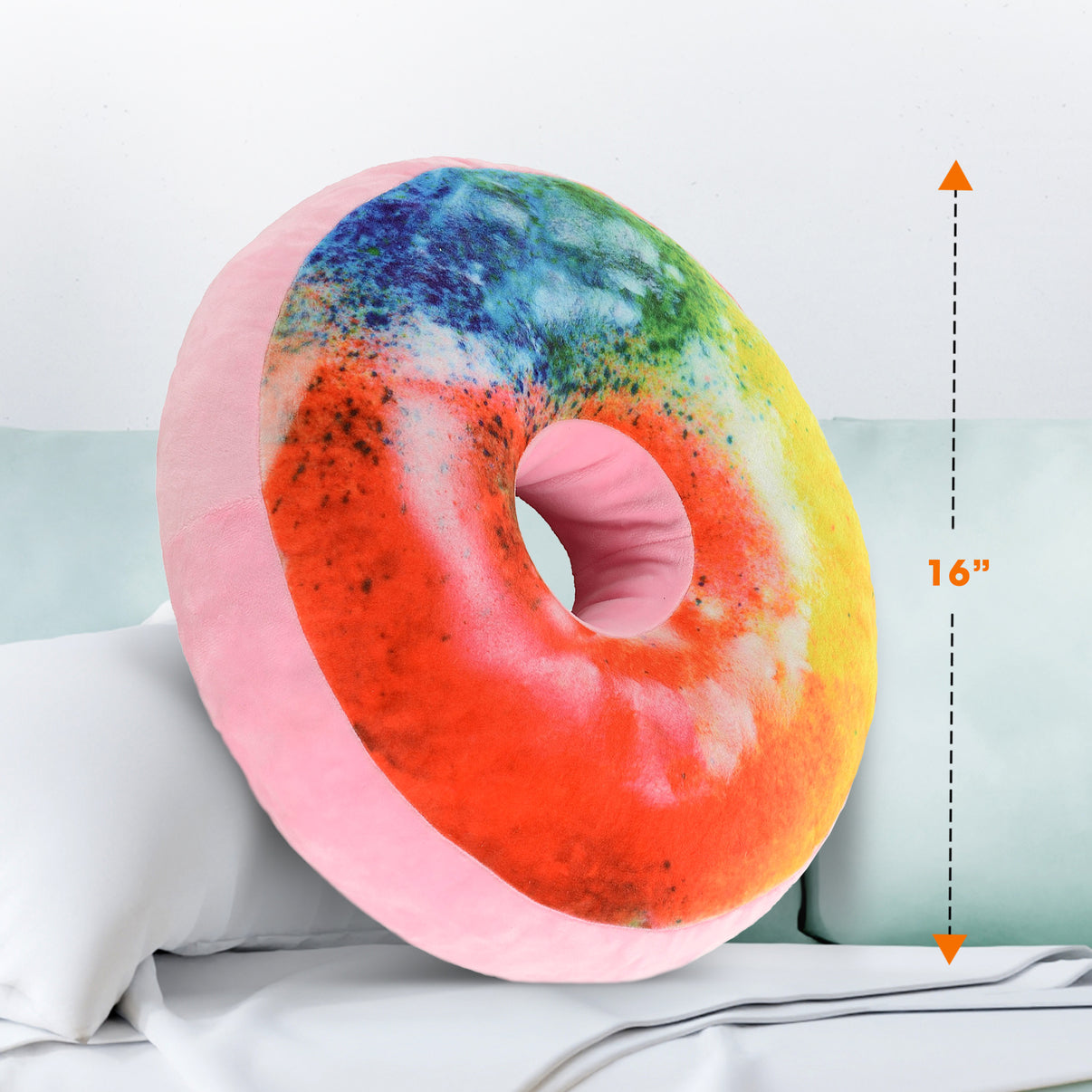 Cheer Collection Reversible Plush Donut Throw Pillow - Cheer Collection