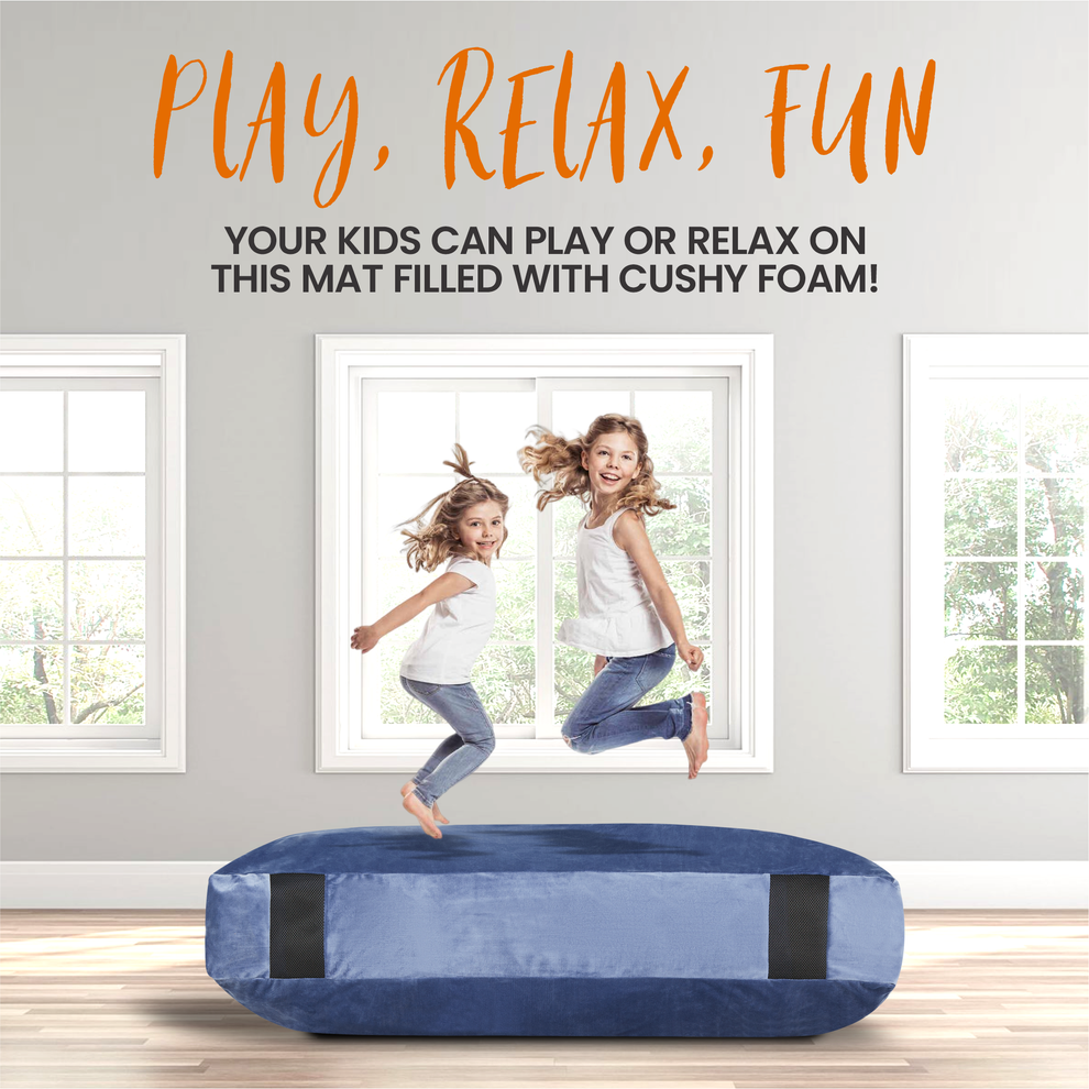 Cheer Collection Sensory Crash Pad Filled with Foam Blocks, Soft Foam ...