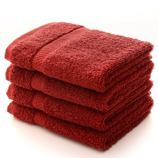 Cheer Collection 550 GSM Wash Cloth Set (Set of 4) - Assorted Colors ...